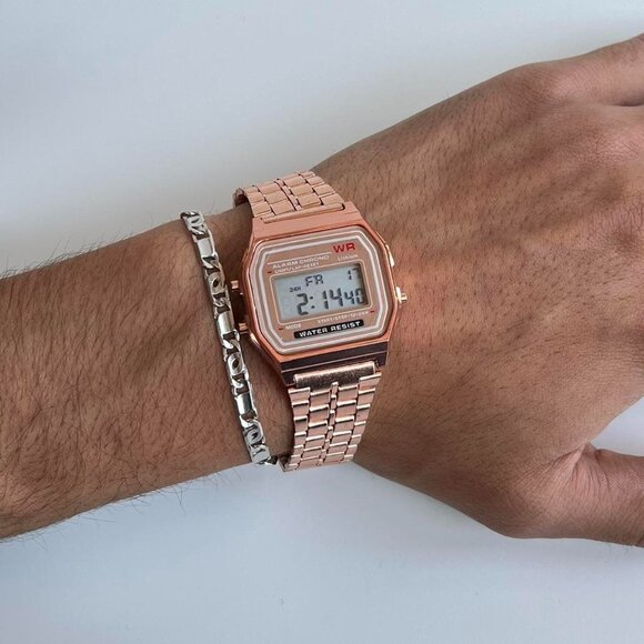Accessories | Y2k 200s Vintage Retro Style Rose Gold Stainless Steel ...